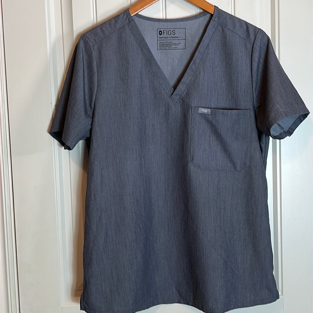 Nwot Figs Catarina Grey Technical Collection V Neck T… - Gem